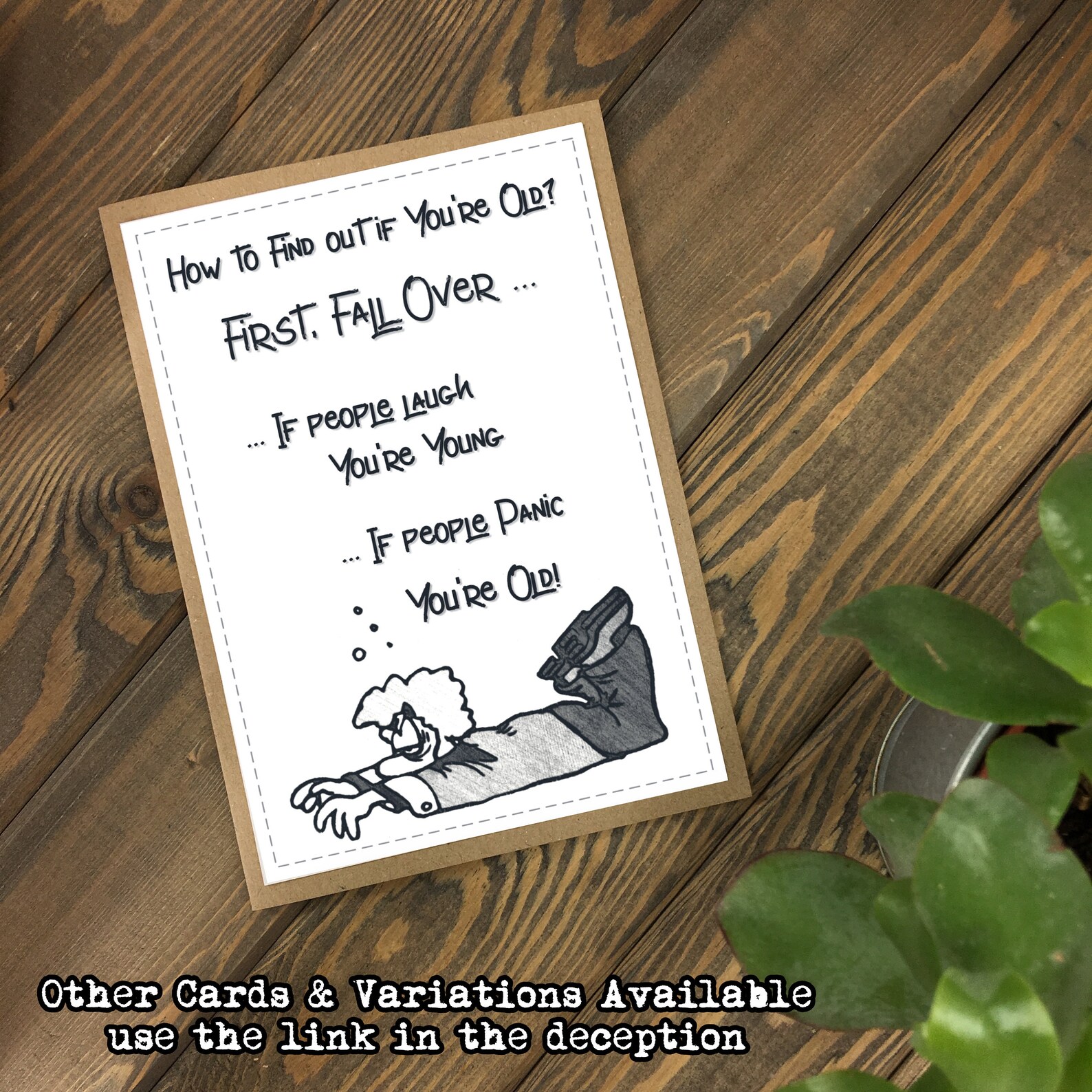 Humour Birthday Card - Age Birthday Card - Funny Birthday Card - Gender ...