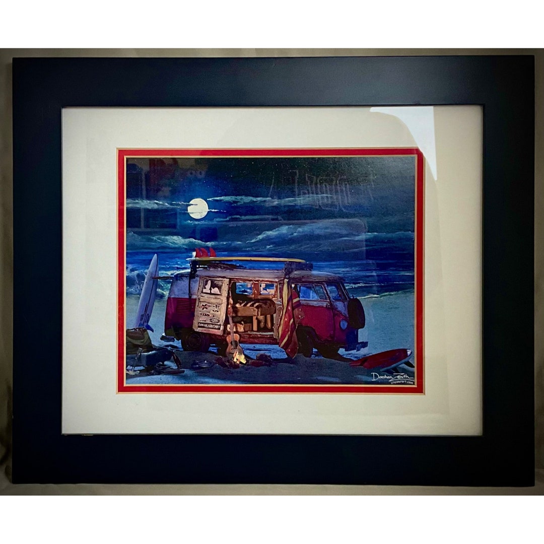 Hawaiian Cruiser Art '64 VW Microbus Lithograph by Darshan Zenith ...