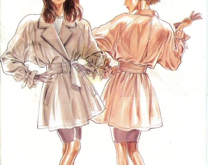 New Look Sewing Pattern 6598 Misses' Loose Fitting Short Coat With Belt ...