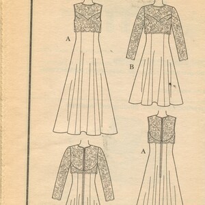 Simplicity Sewing Pattern 9617 Misses' Fit and Flare Dress With Lace ...