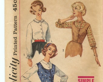 Weskit Style Blouse - Etsy