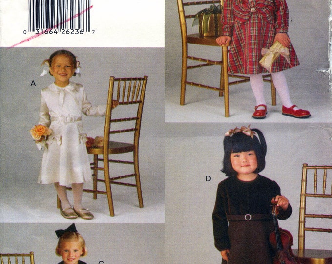 Vogue for Me Sewing Pattern 9736 Girl's Lined Dress Sizes 3-4-5 Uncut ...