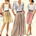 Very Easy Very Vogue Sewing Pattern 7975 Misses' Tapered Skirt, Lower ...