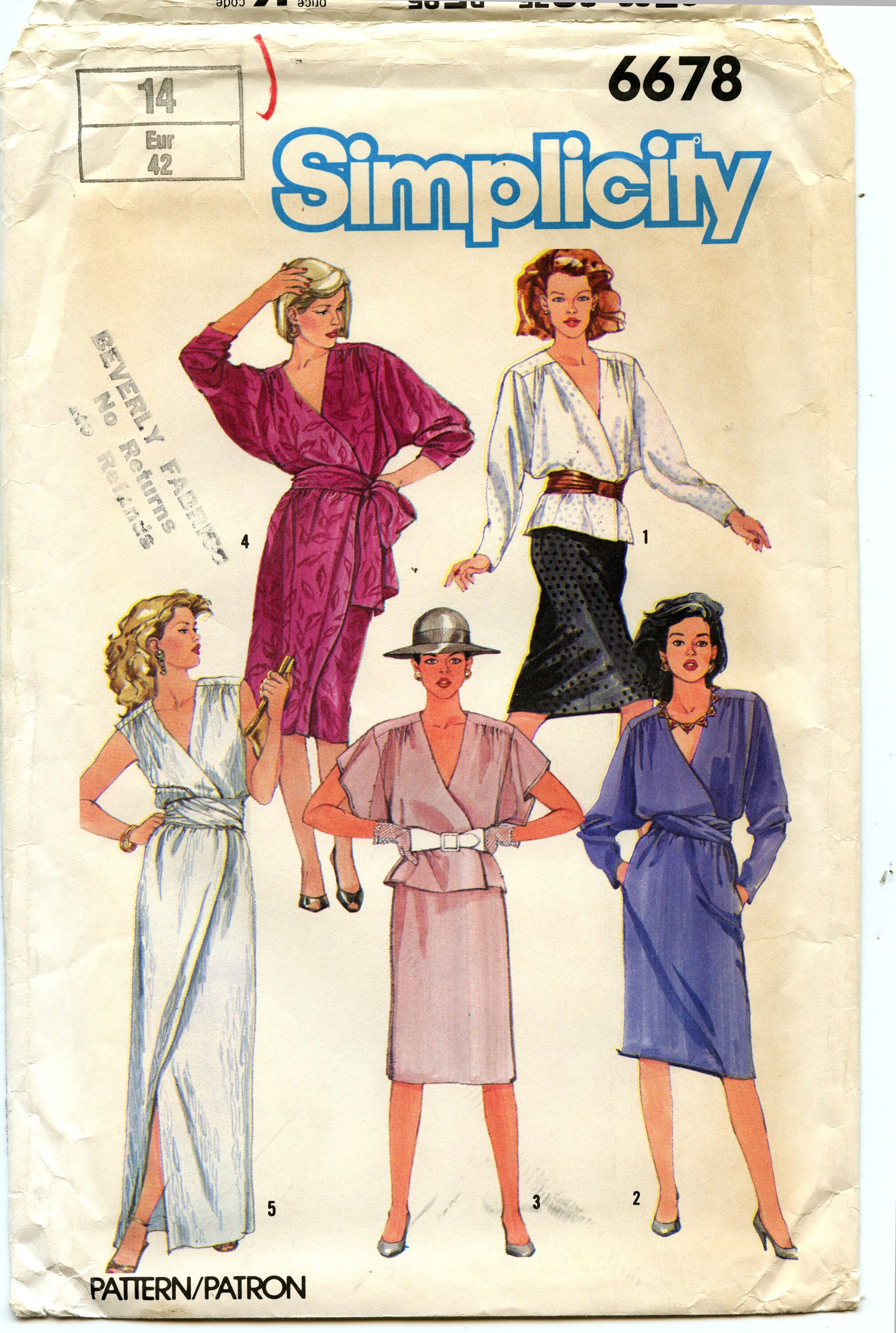 Vintage Simplicity Sewing Pattern 6678 Misses' Dresses - Etsy