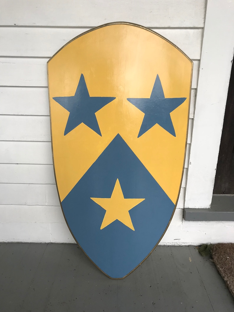 Hand Made Curved Wooden Shields - Sculpted & Painted- - Etsy