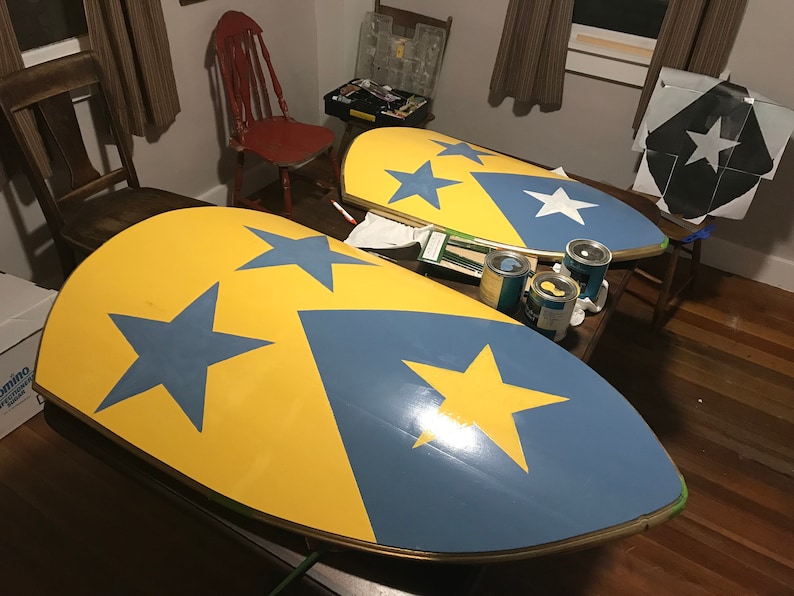 Hand Made Curved Wooden Shields - Sculpted & Painted- - Etsy