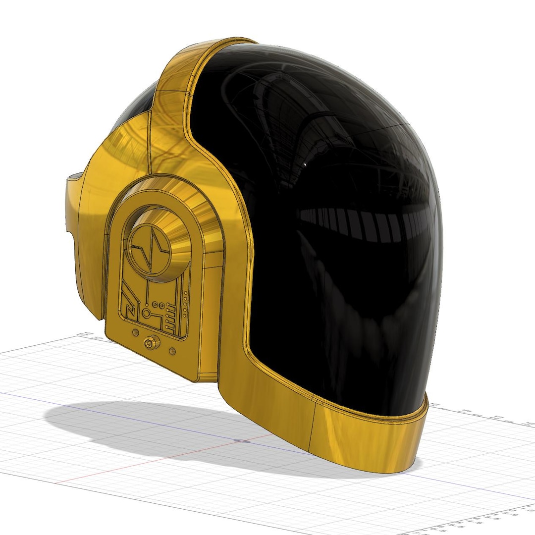 Daft Punk Style Helmet 3D Printing STL FILES for COSPLAY - Etsy