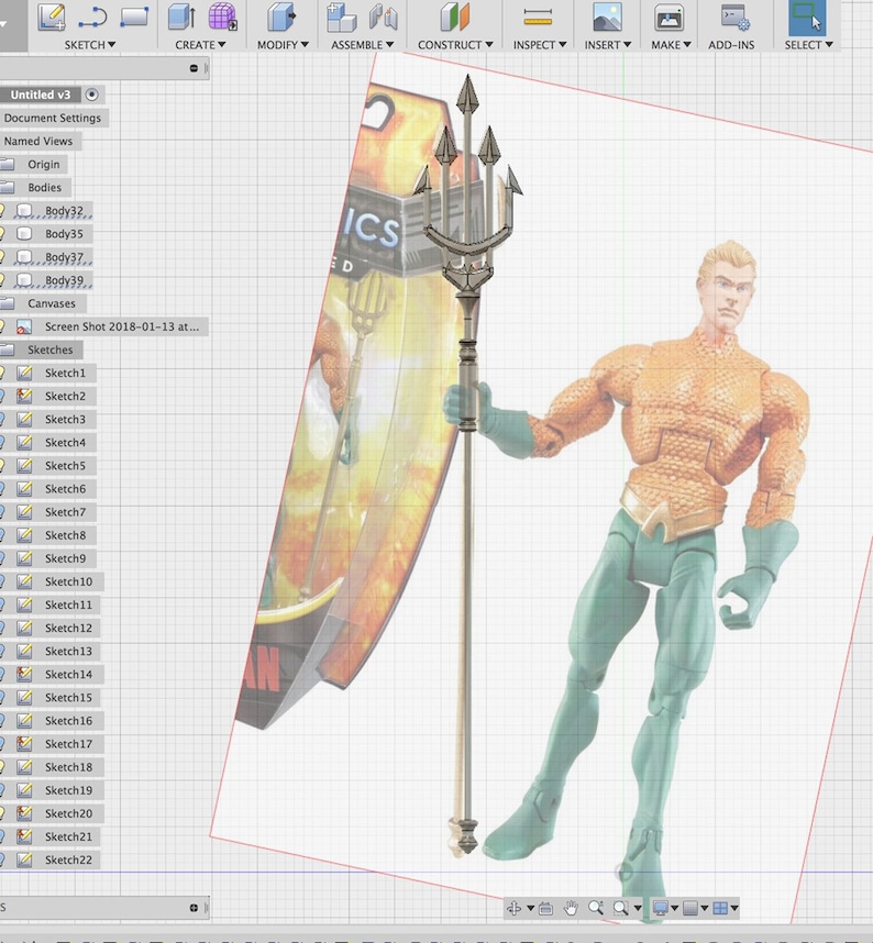 AQUAMAN / MERA Trident COSPLAY Prop | Etsy