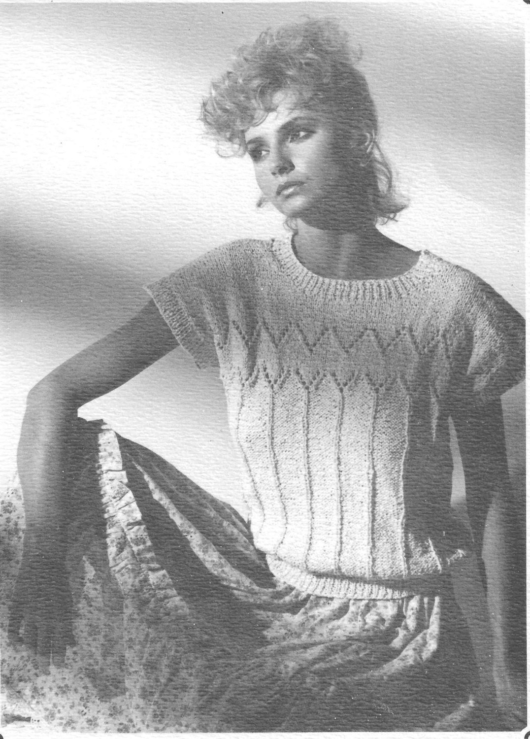 1985,knit Top Pattern,knit Sweater,sweater Patterns,vintage Knit ...