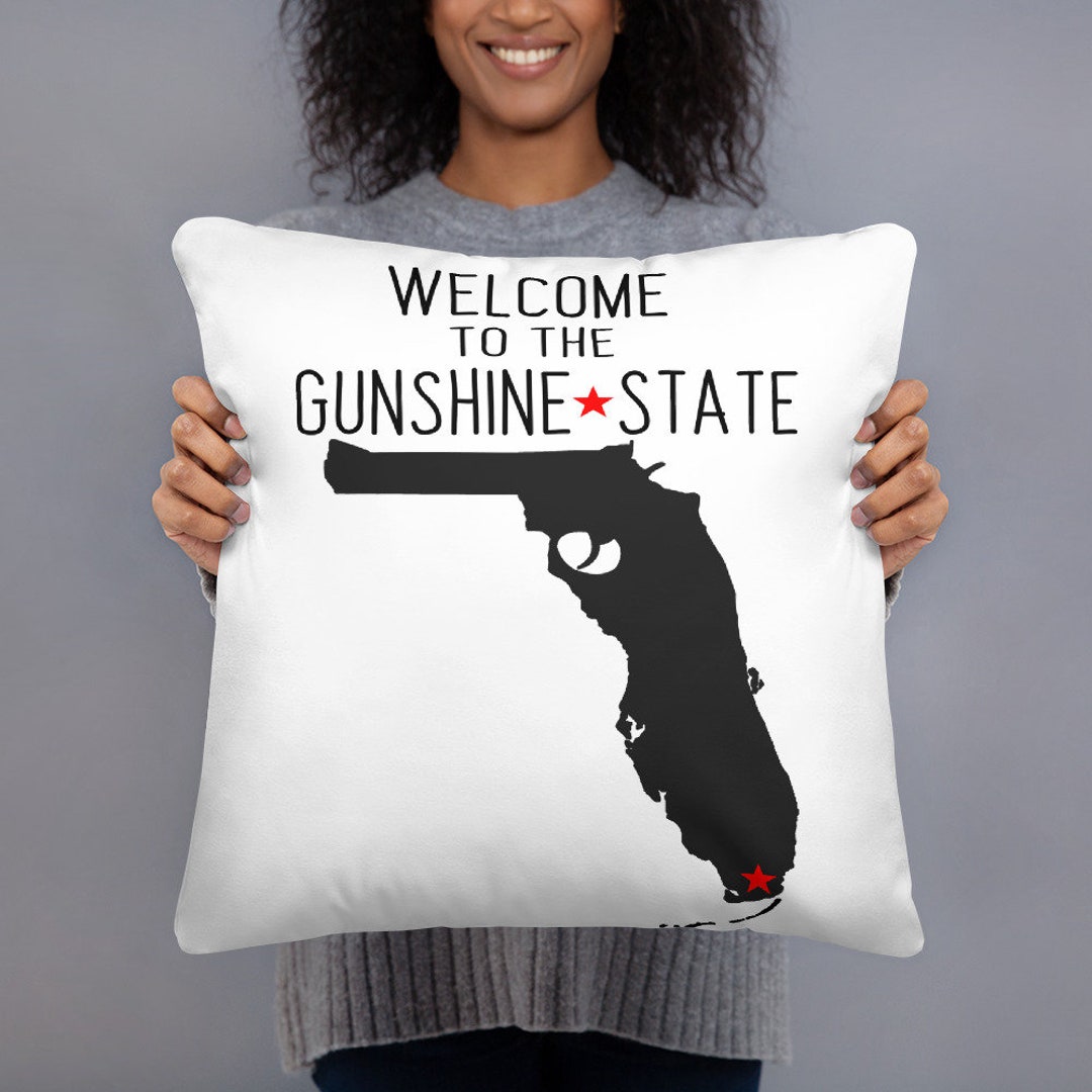 Welcome to the GUNSHINE State Florida Basic Pillow - Etsy
