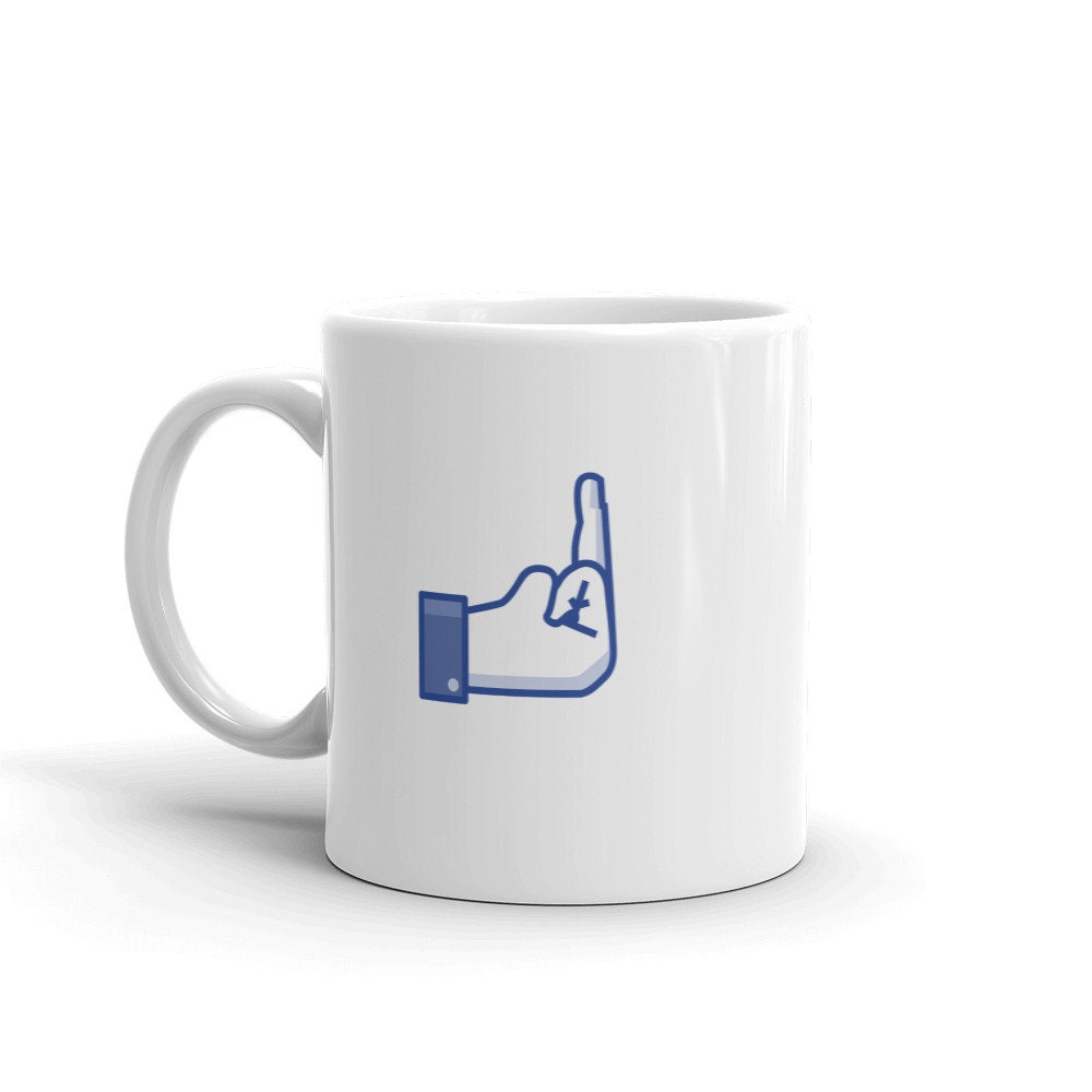 Middle Finger Flip off Coffee Mug Work Boss Secretary - Etsy