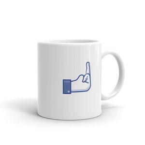 Middle Finger Flip off Coffee Mug - Work - Boss - Secretary - Etsy