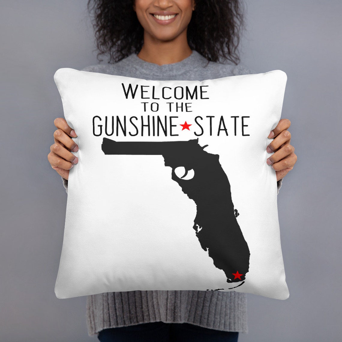 Welcome to the GUNSHINE State Florida Basic Pillow - Etsy
