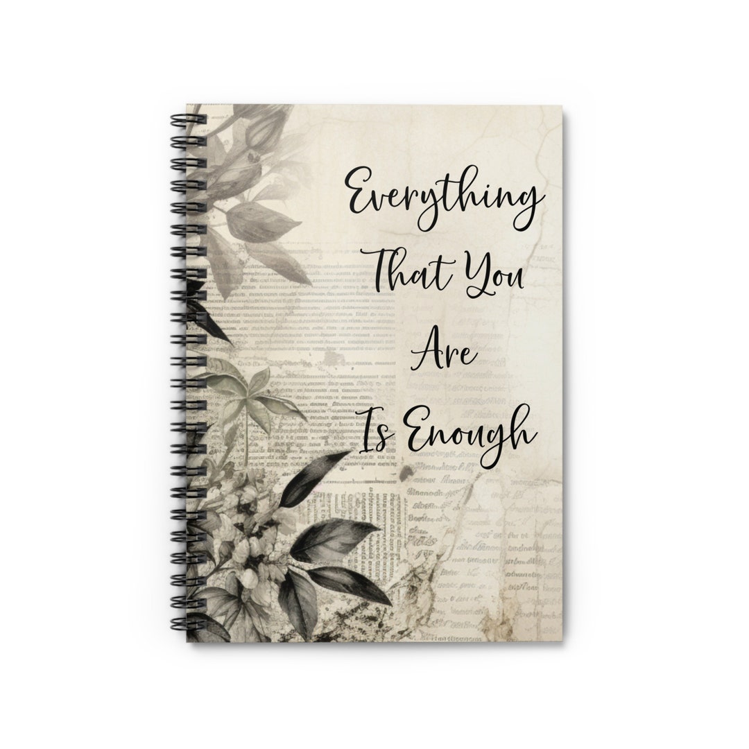 Motivational Quote, Spiral Notebook - 118 Pages Ruled Line, 6"x8" - Etsy