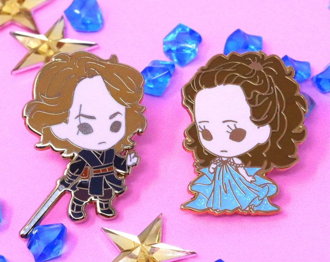 Anidala Pin Set Chibi Anakin Padme Hard Enamel Pin Set - Etsy