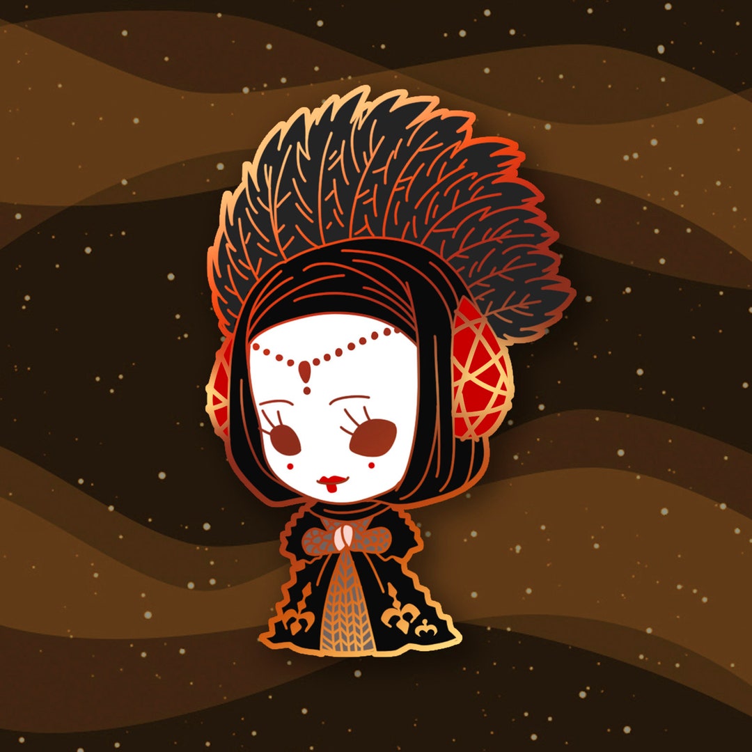 Queen Amidala Enamel Pin Chibi Feather Hard Enamel Pin - Etsy
