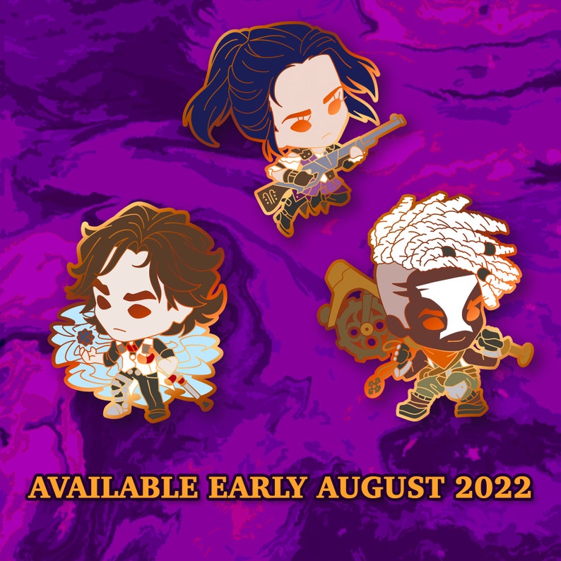 Arcane Pin Set Chibi Enamel Pins - Etsy