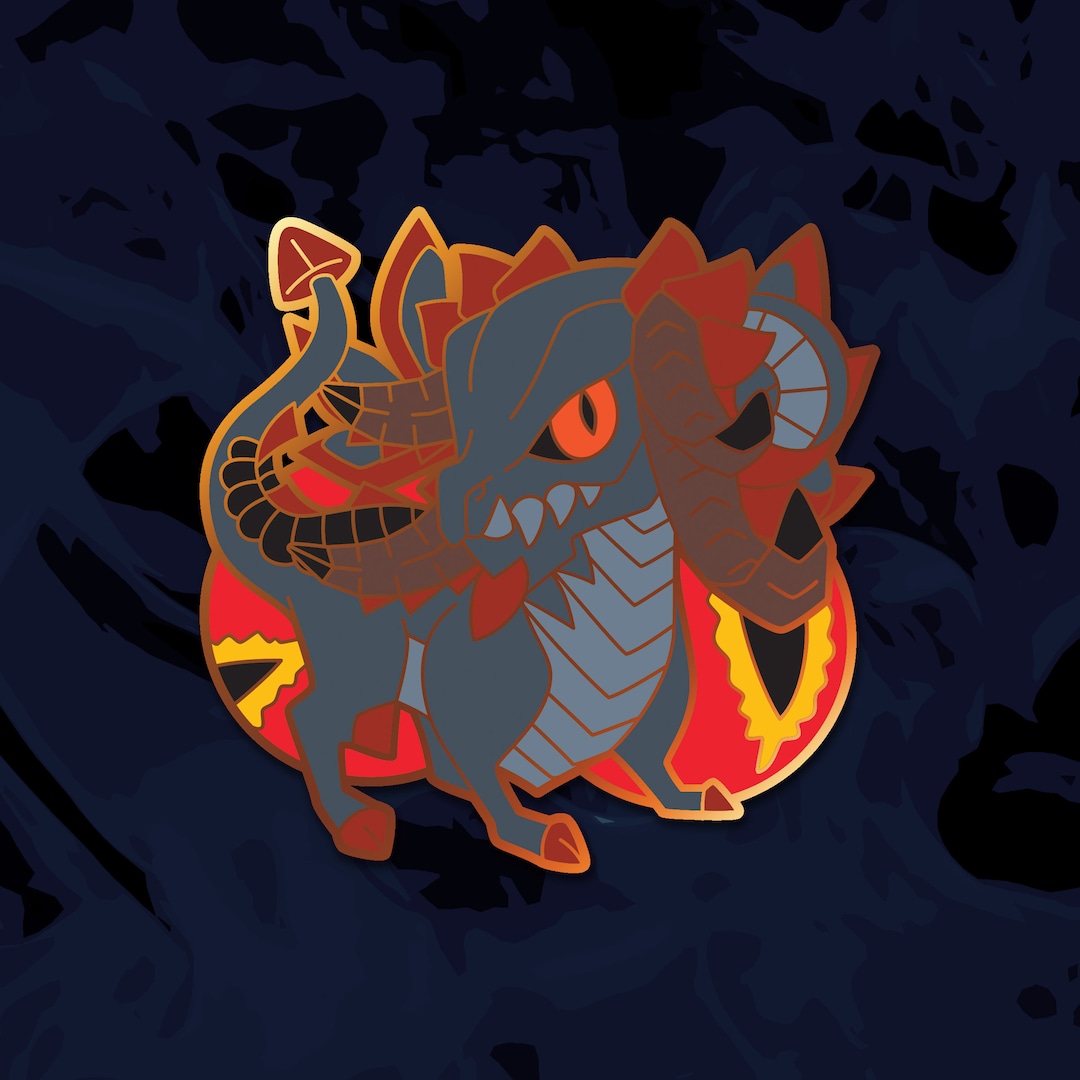 Nidhogg Dragon Pin- Final Fantasy XIV Hard Enamel Pin - Etsy