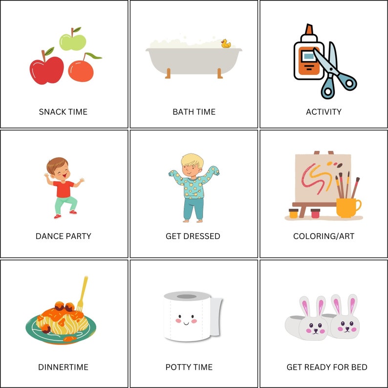 Routine Cards for Kids, Kindergarten & Preschool Homeschool Learning ...