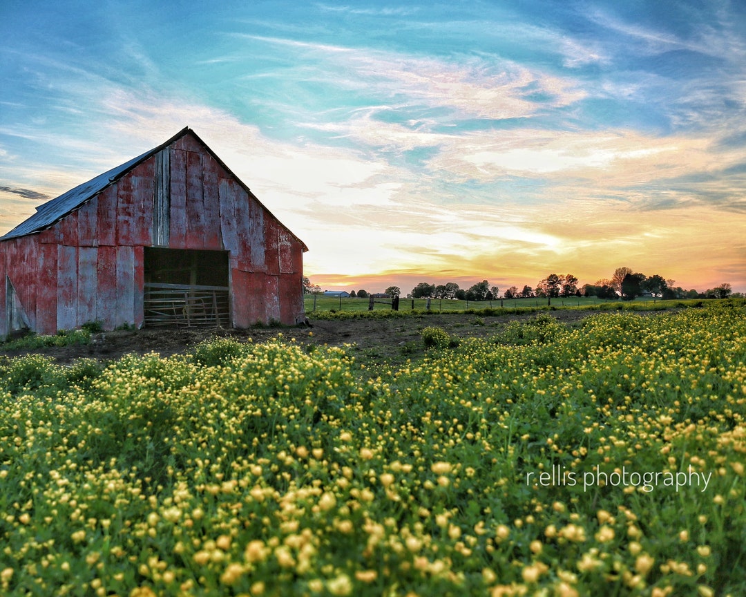Photography, Landscape, Country Scene, Title: Sunsetting on A Kentucky ...