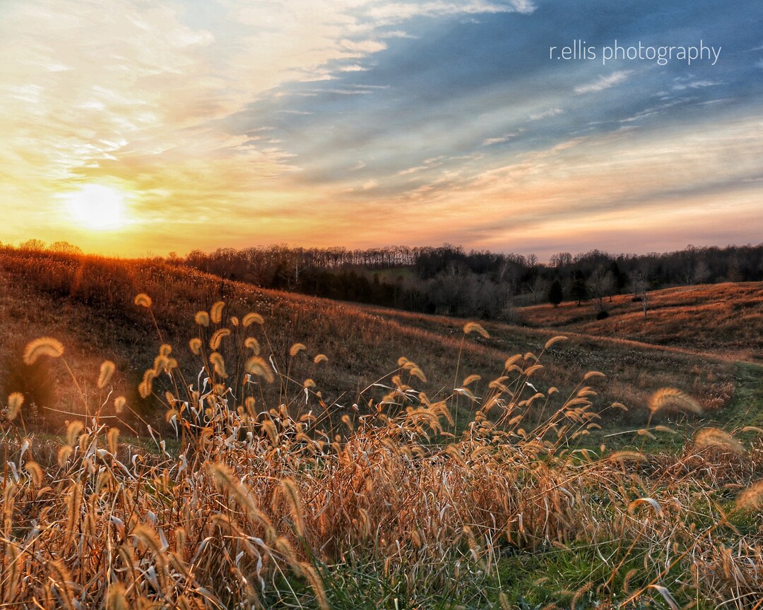 Photography, Landscape, Sunset, Nature Print, Title: Colorful Sunset ...