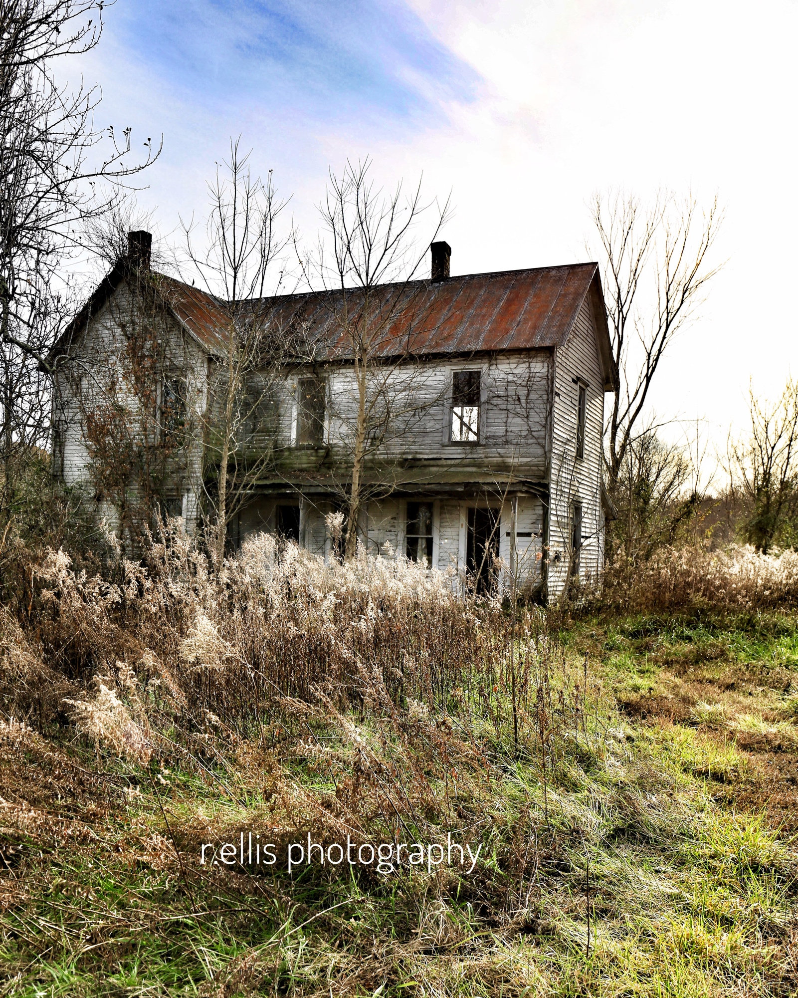 Photography, Primitive, Old House Print, Landcsape Scene, Photographic ...
