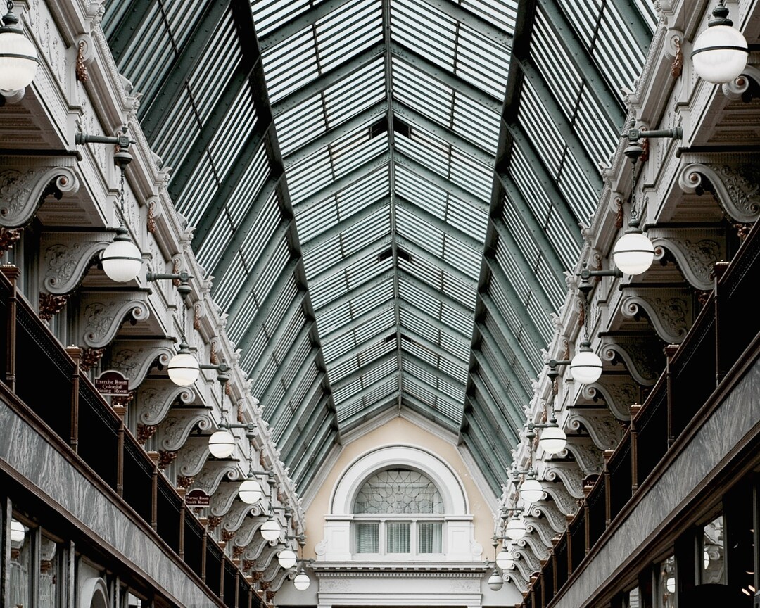 The Colonial Arcade - Horizontal - 8x10 - Etsy