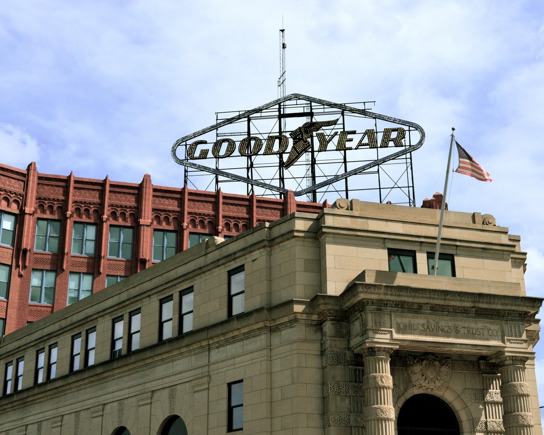 Goodyear Sign & Ohio Savings - 8x10 - Etsy
