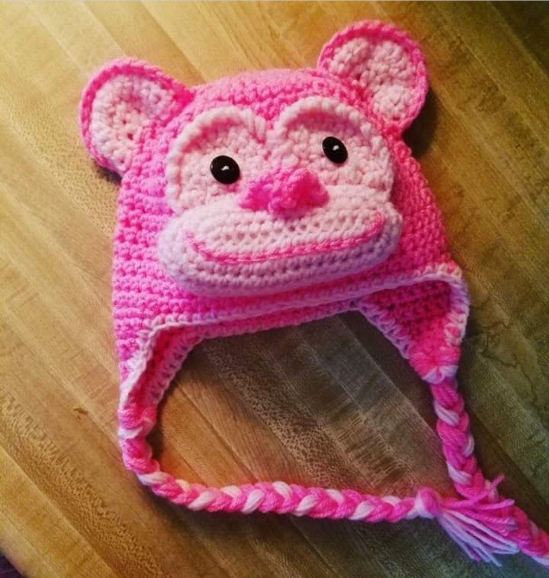 Monkey, Hat, Monkey Crochet Hat, Prop, Costume. Made to Order - Etsy