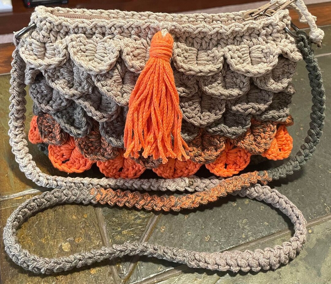 Handmade Crochet Fall Purse With Sling - Etsy