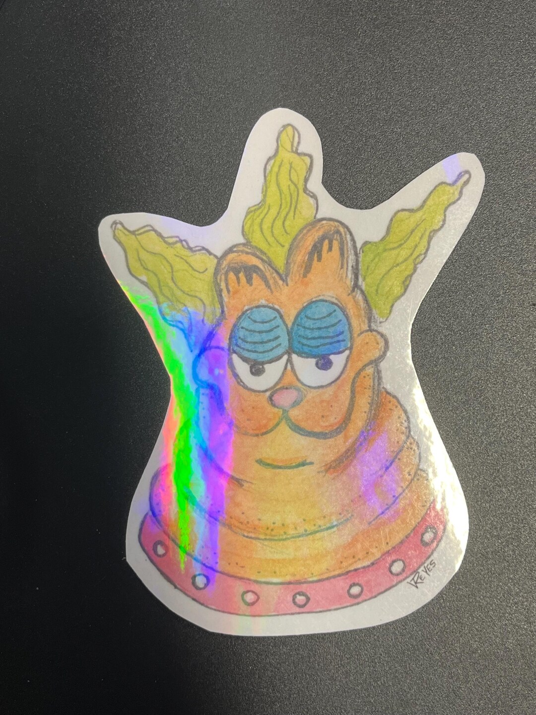 Garfield Killer Klown Art Sticker Holographic - Etsy