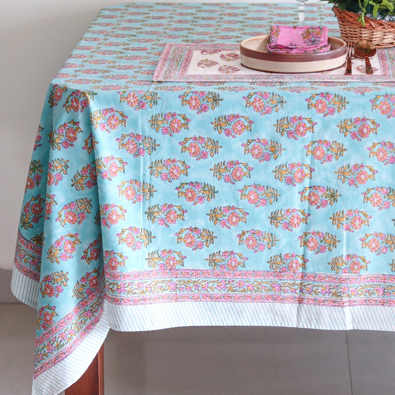 Block Print Tablecloth - Etsy