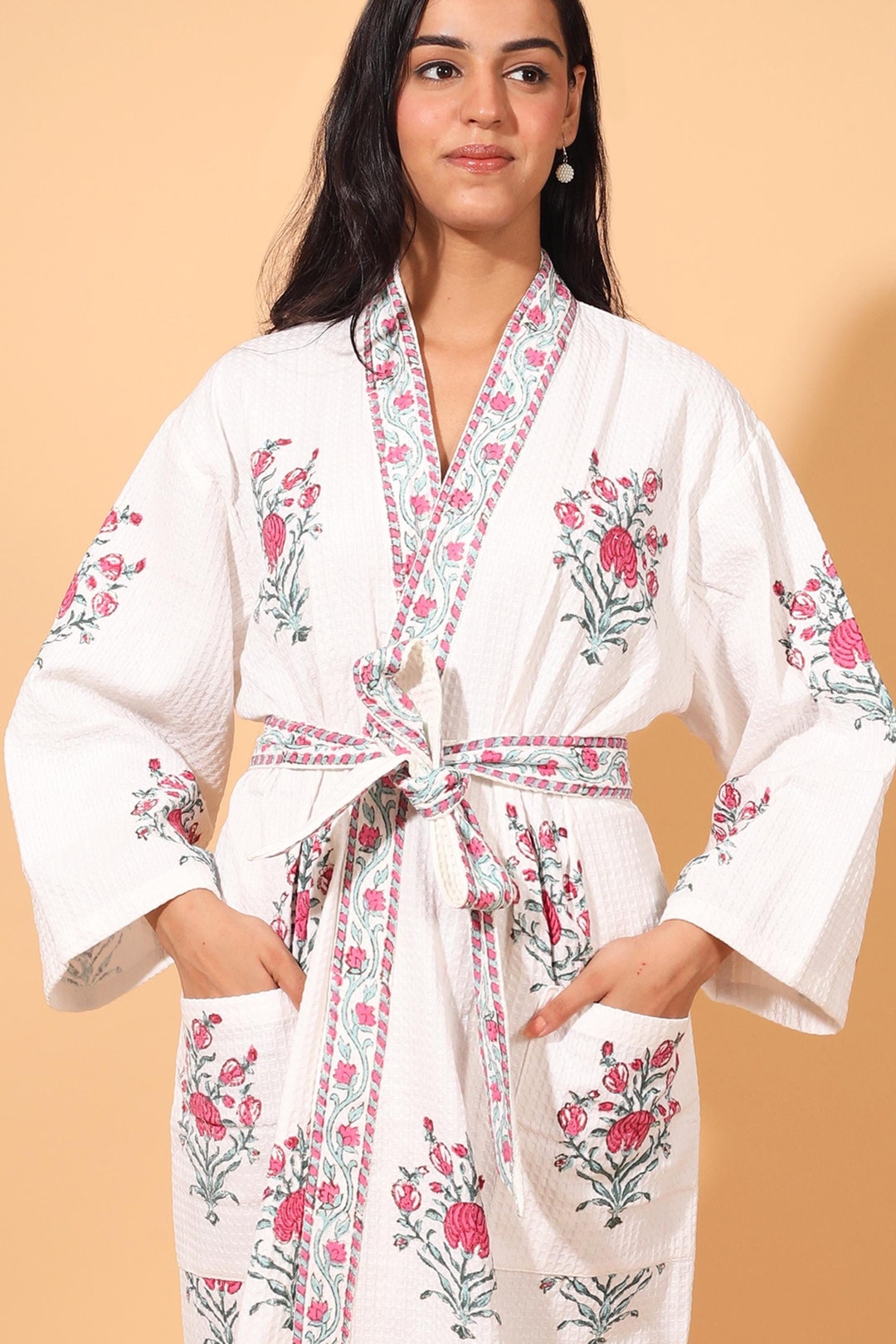 Personalized Robes for Women - Monogramed Robes - Block Print Robes ...