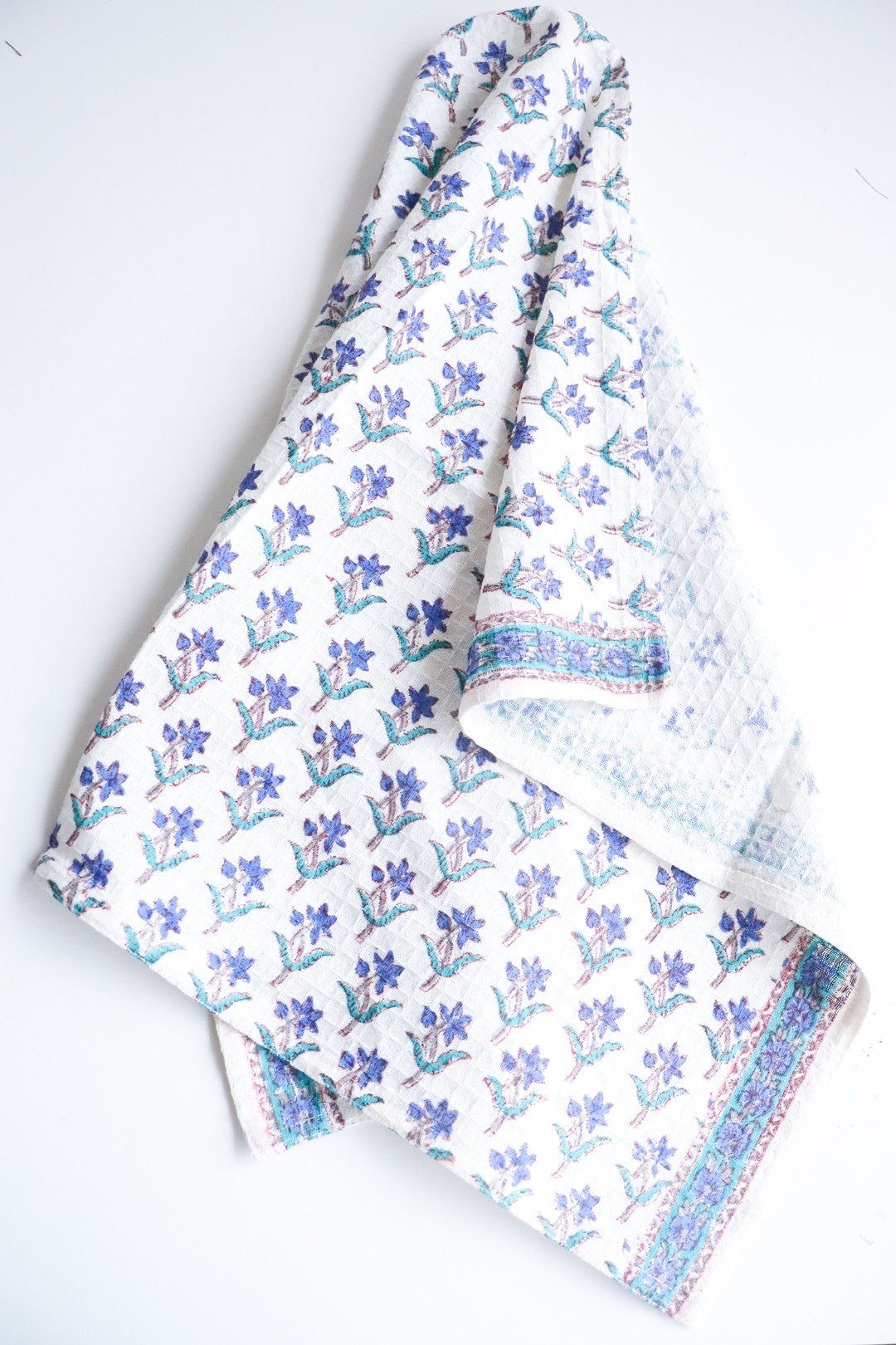 Buy Handmade Kitchen Towel Monogrammed Kitchen Towel Floral Dish Towel ...