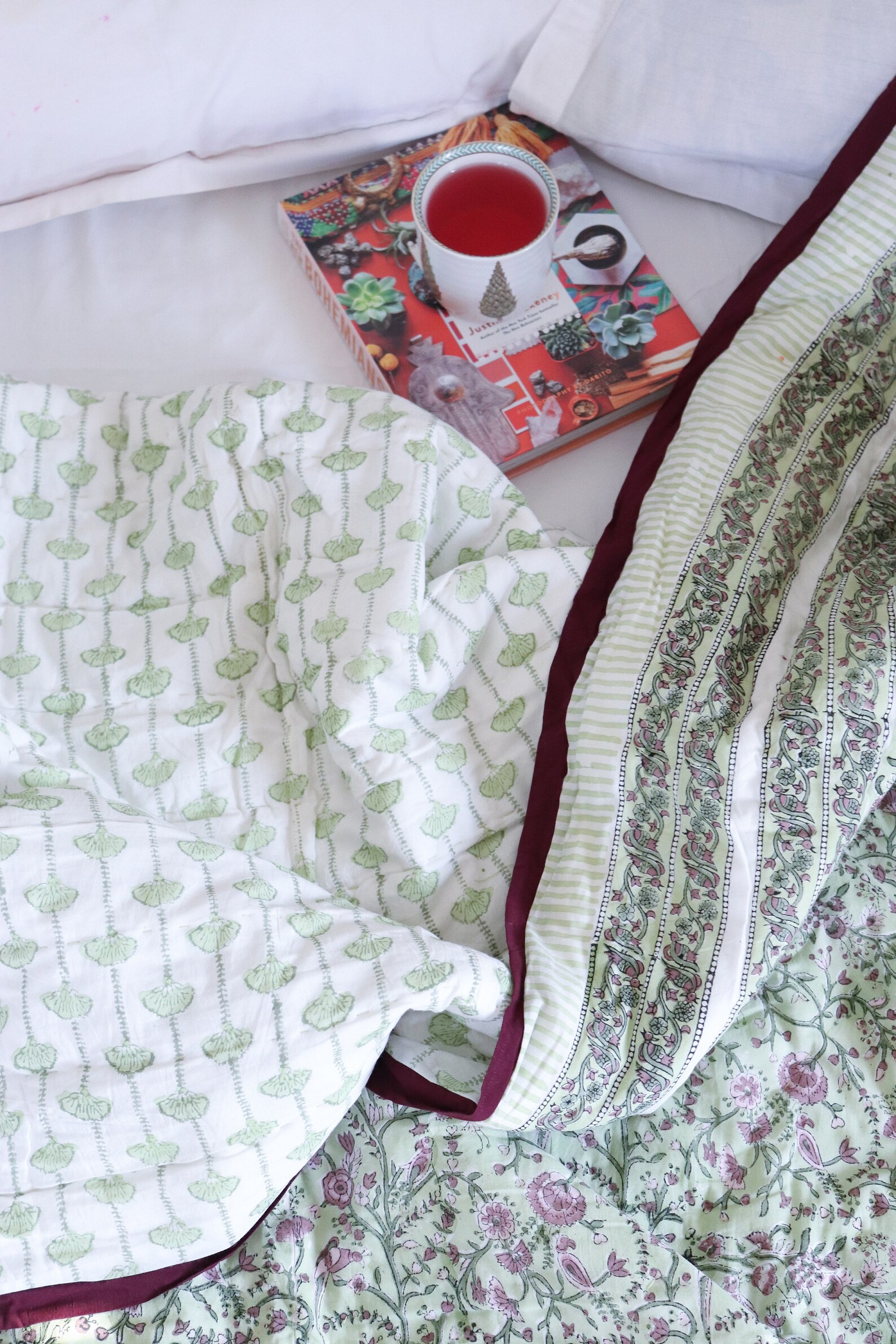 Block print quilt Twin quilt for sale Modern Bedspread | Etsy