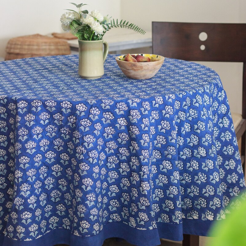 Block Print Tablecloth - Etsy