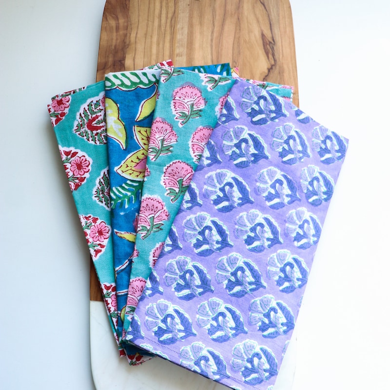 Block Print Napkins - Etsy