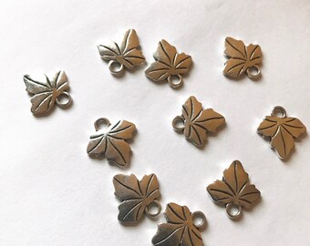 Ivy leaf charm | Etsy