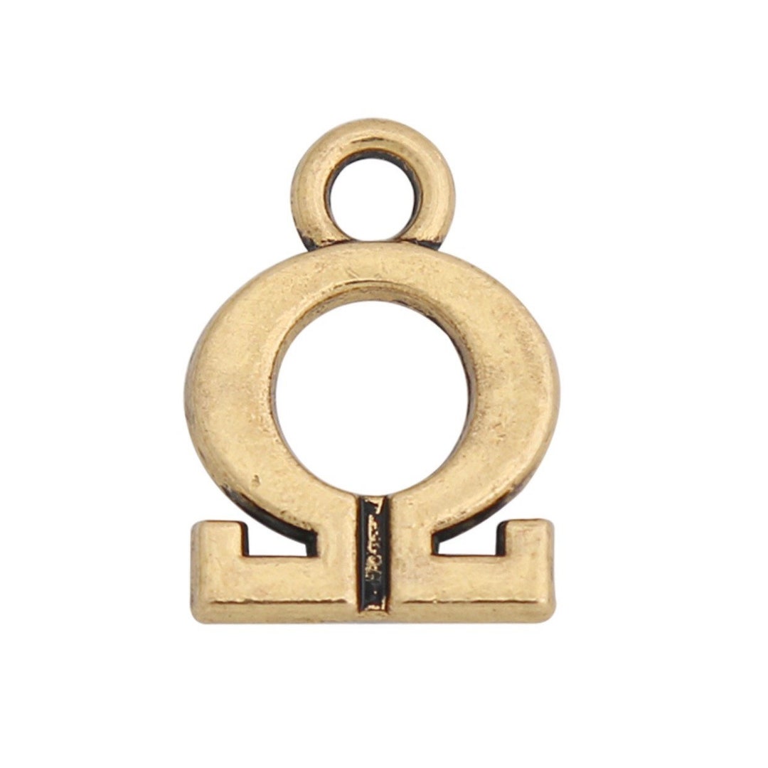 Omega Charms, Greek Letter - Etsy