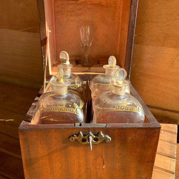Antique Travel Decanter - Etsy