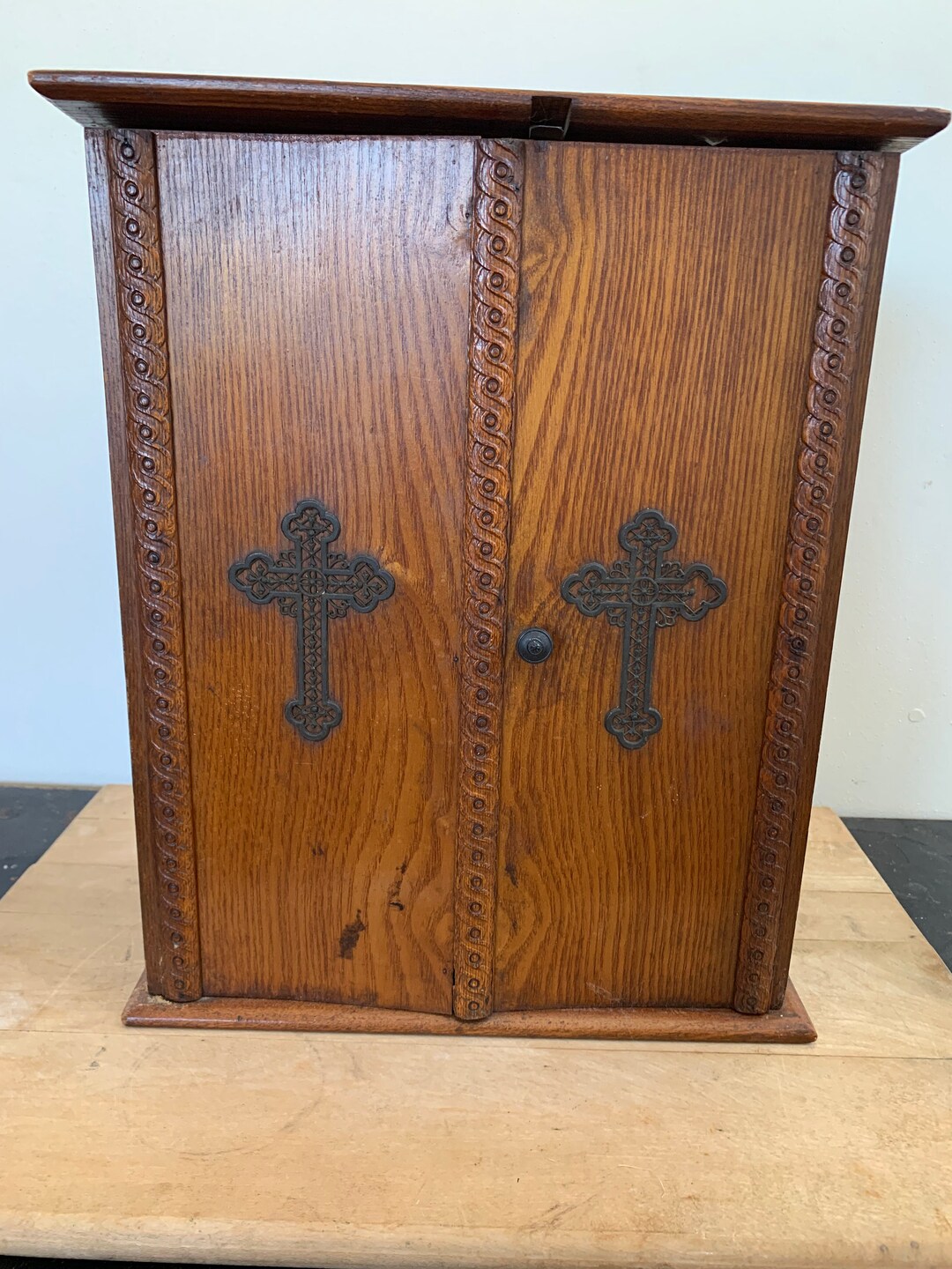 Sold1800s Antique Victorian Last Rites Sick Call Oak - Etsy