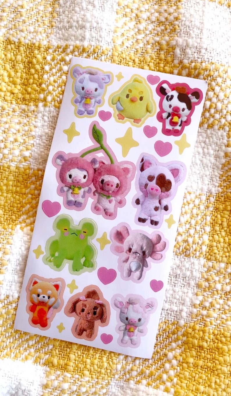 Basura Gang Plushies Sticker Sheet - Etsy