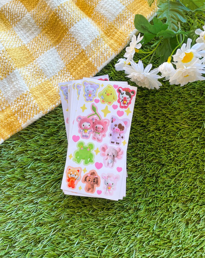 Basura Gang Plushies Sticker Sheet - Etsy