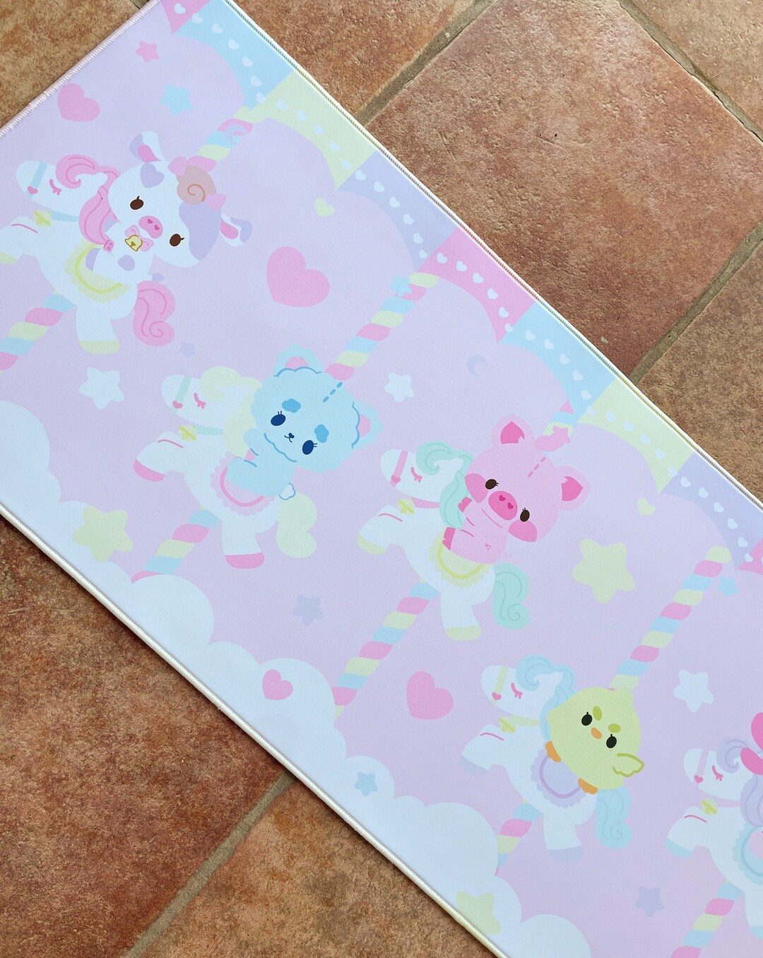Candy Carousel Desk Mat - Etsy