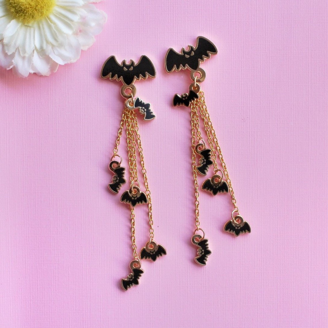 Bat Earrings - Etsy