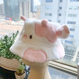 Pink Jolene the Cow Bucket Hat - Etsy