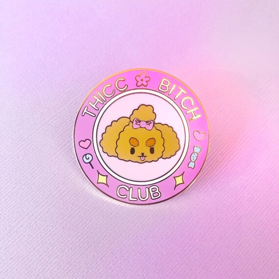 Thicc Bitch Club Enamel Pins | Etsy