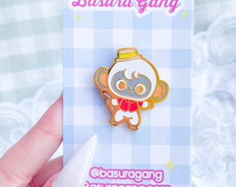 Cute Monkey Duo Enamel Pins Kawaii Monkey Pin Rose Gold Monkey Hard ...