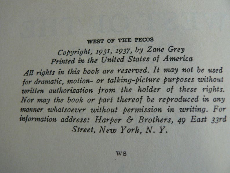 Zane Grey 5 Volume Vintage Collector's Books Circa 1930s - Etsy