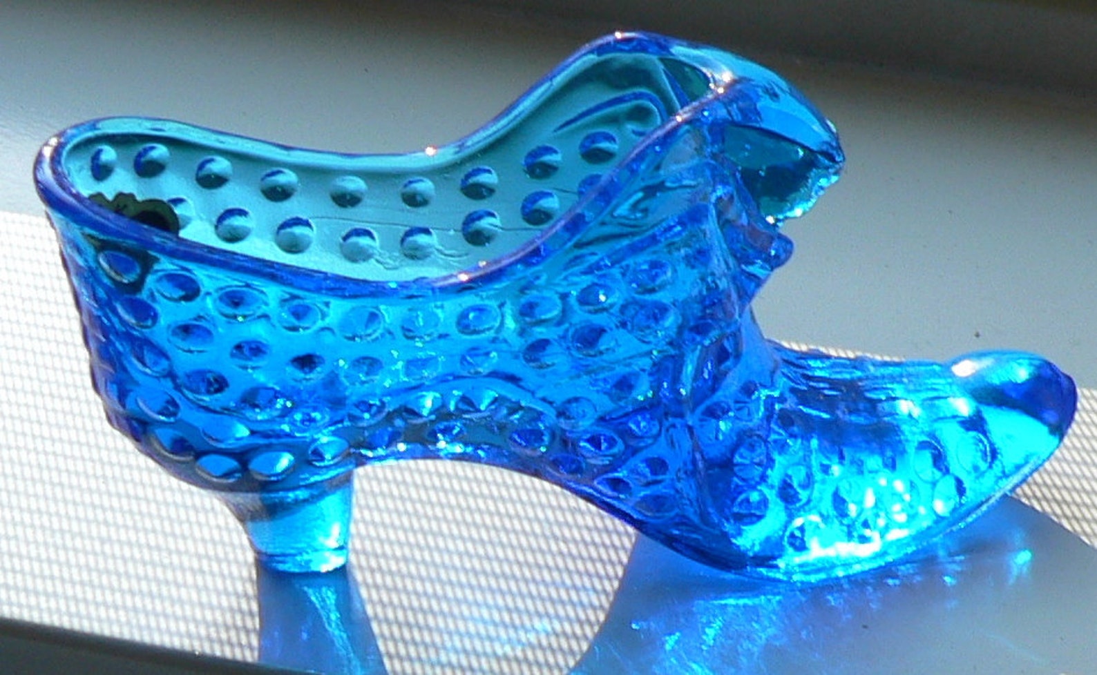 Fenton Glass Cat Hobnail Blue Circa 1970s - Etsy